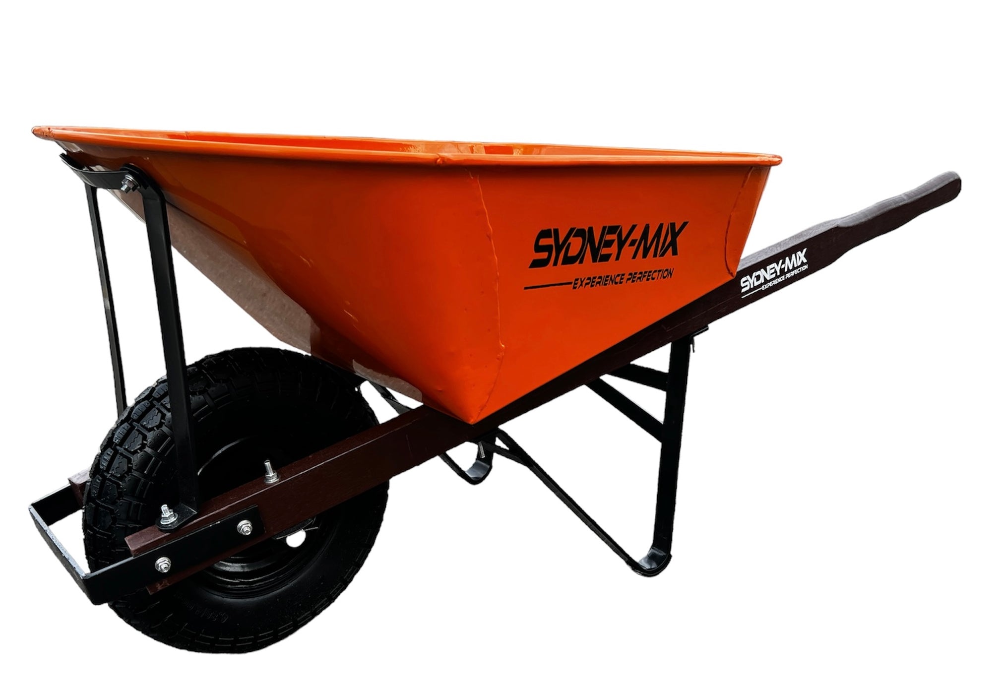 SYDNEY-MIX 100L Heavy Duty Builders Wheelbarrow - Pneumatic Wheel